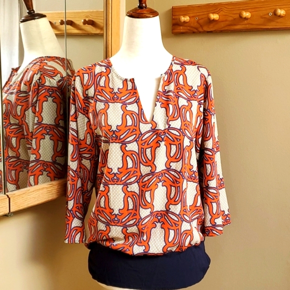 Francesca's Collections | Tops | Francescas Blue Rain Size S Print ...